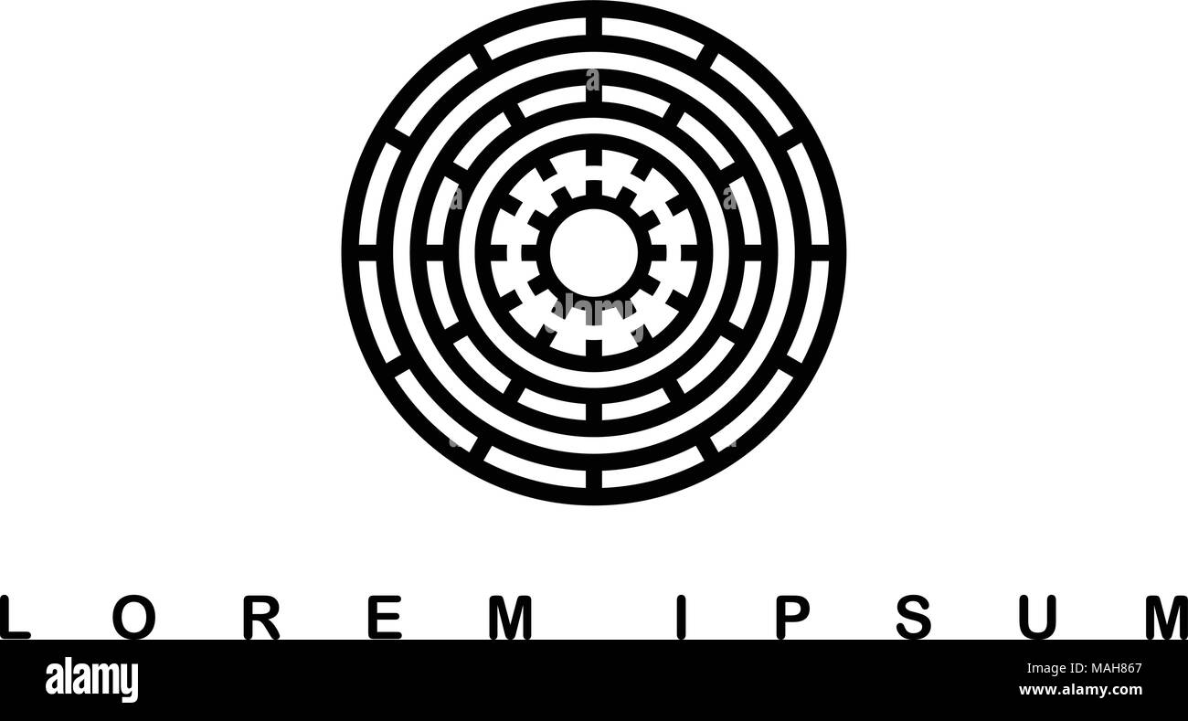 round circle native tribe sign symbol logo vector Stock Vector Image ...