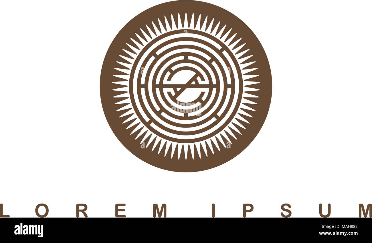 round circle native tribe sign symbol logo vector Stock Vector Image ...