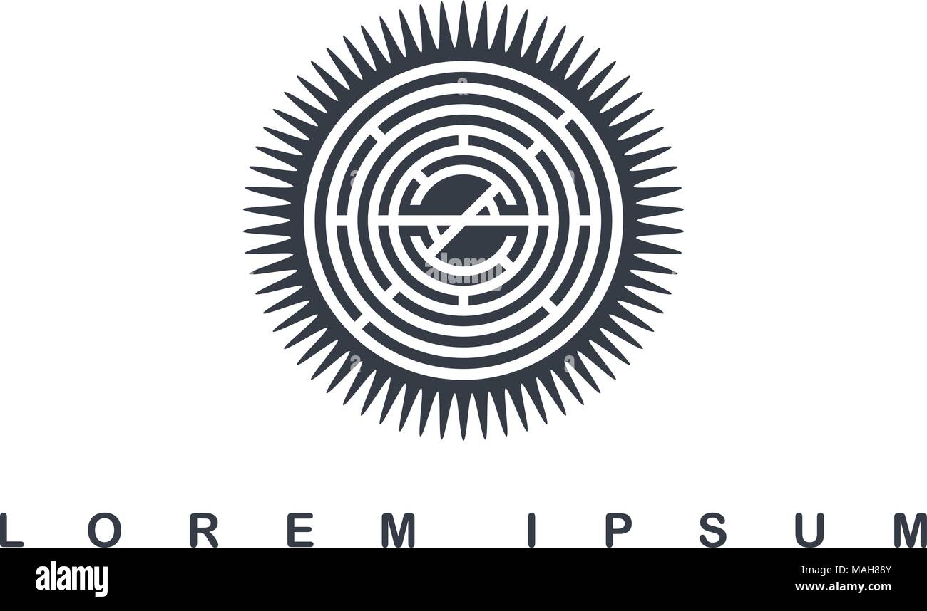 round circle native tribe sign symbol logo vector Stock Vector Image ...