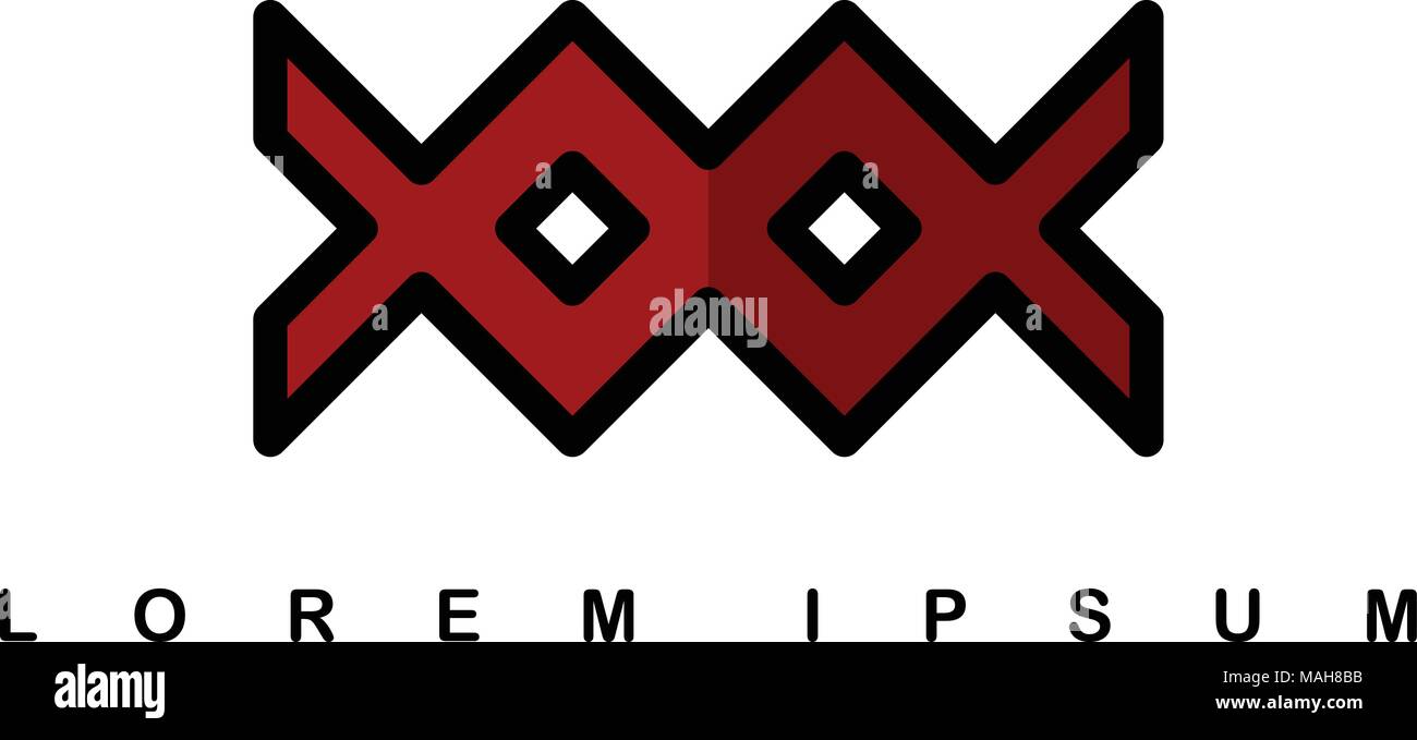 infinity overlap line art template logo logotype vector Stock Vector ...