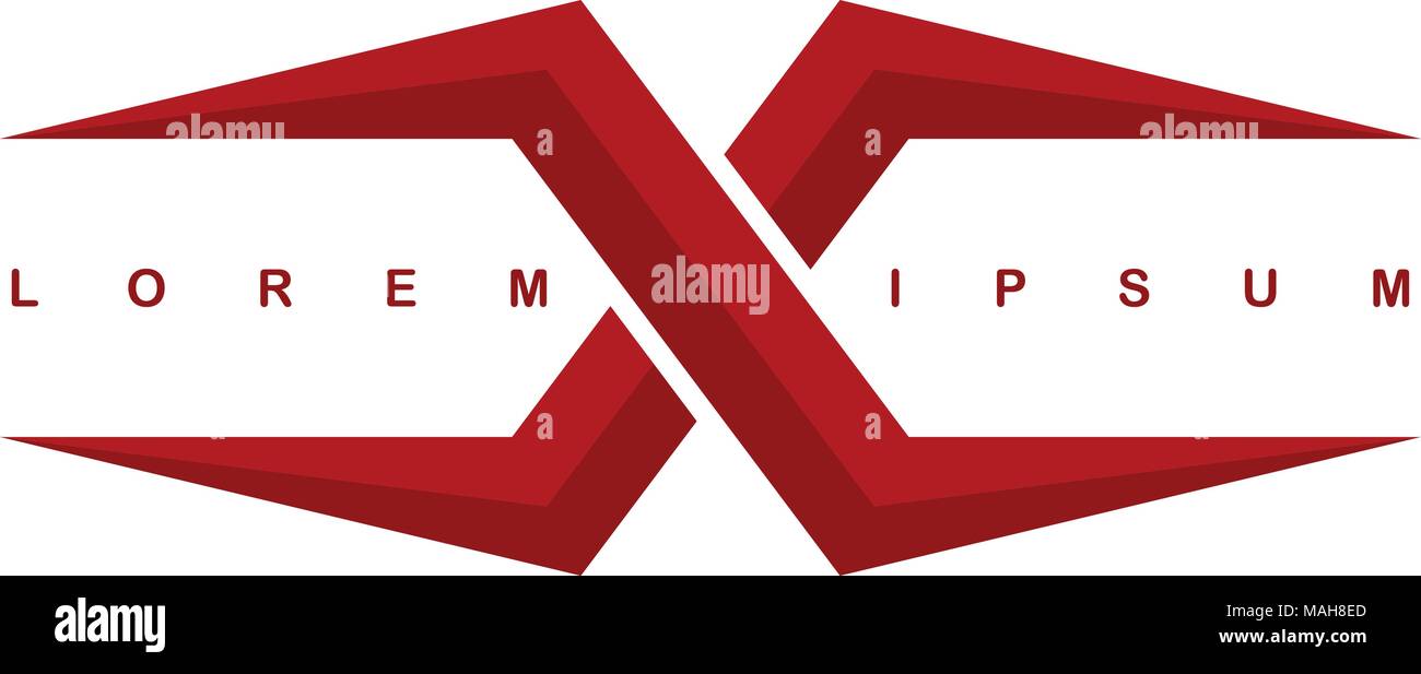 alphabet letter x logo logotype template vector art Stock Vector Image ...