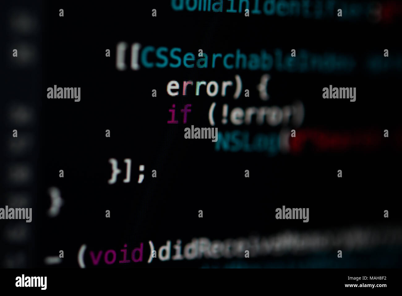 Programming code abstract technology background of software developer ...