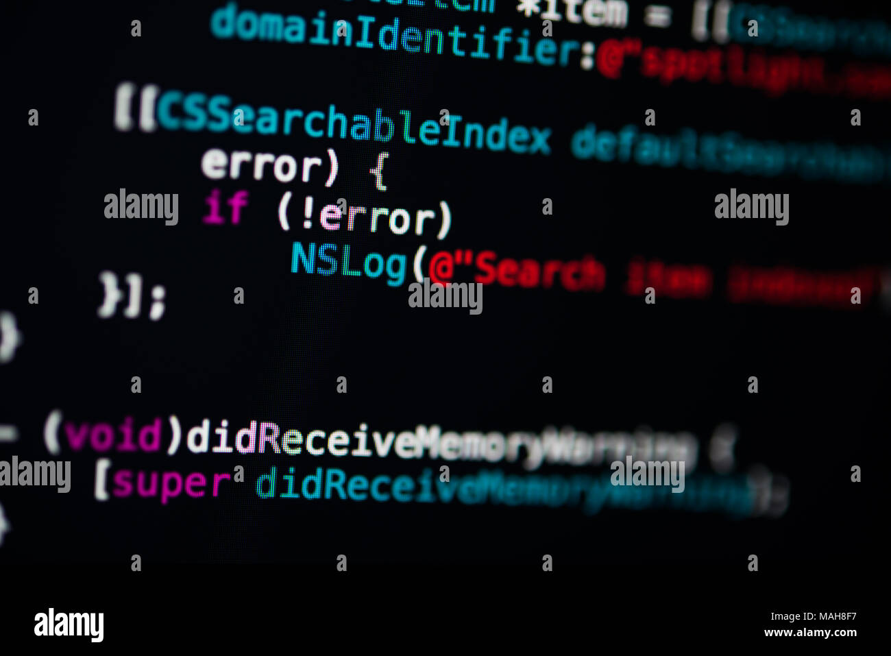 Programming code abstract technology background of software developer ...
