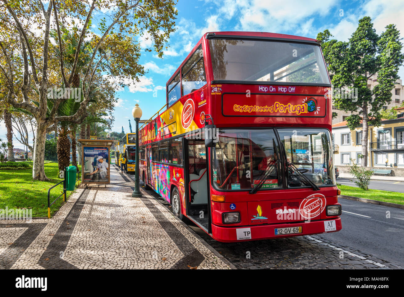 Madeira sightseeing bus hi-res stock photography and images - Alamy