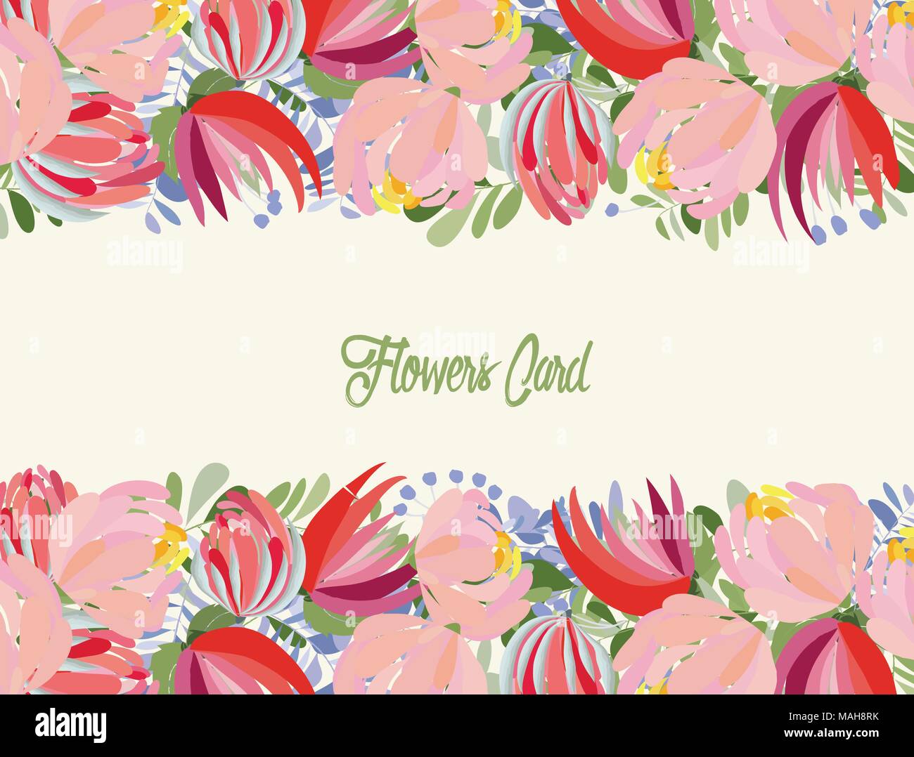 Wedding invitation card with flower. Templates on isolated background ...