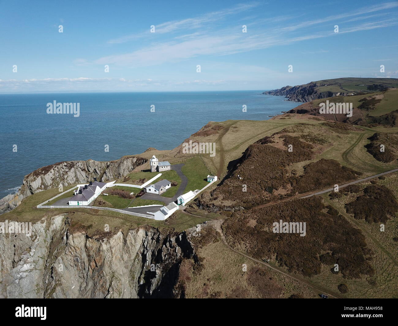 Bull Point & Light house, Devon, UK Stock Photo - Alamy