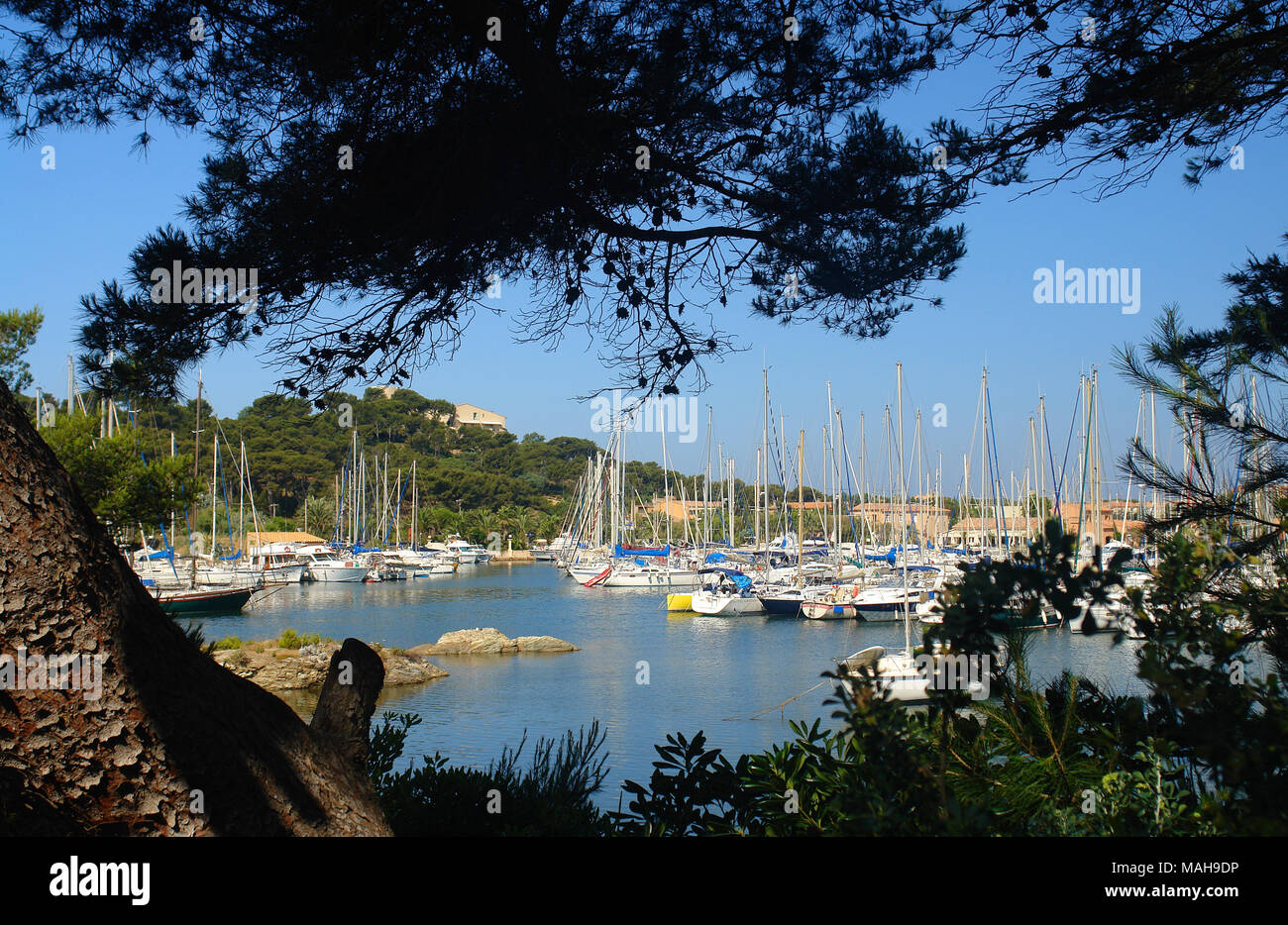 Port St Pierre of the Embiez islands Stock Photo - Alamy