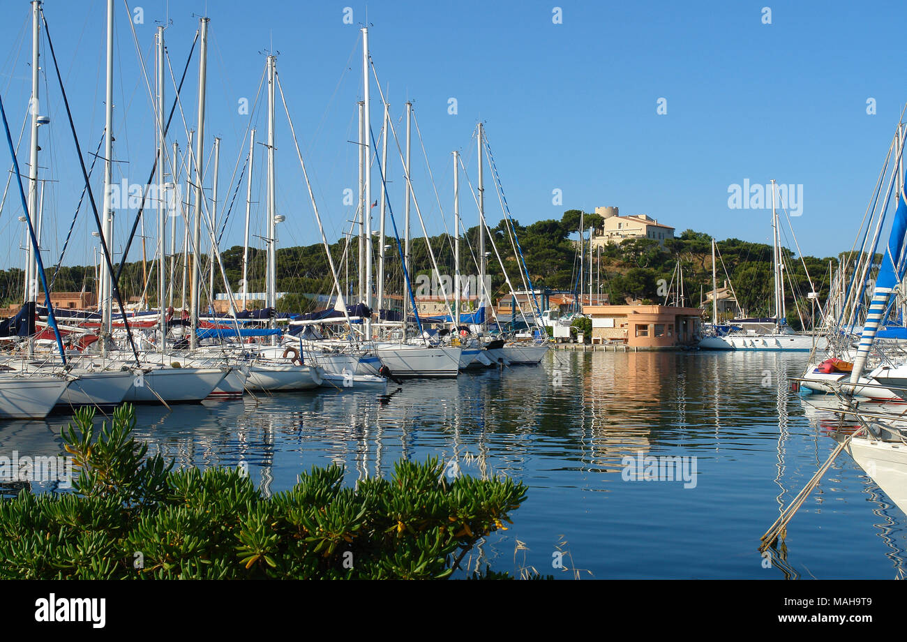 Port St Pierre of the Embiez islands Stock Photo - Alamy