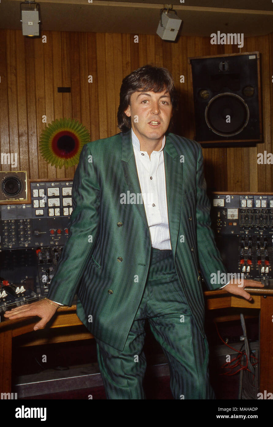 Paul McCartney at the Abbey Road Studios promoting his second solo ...