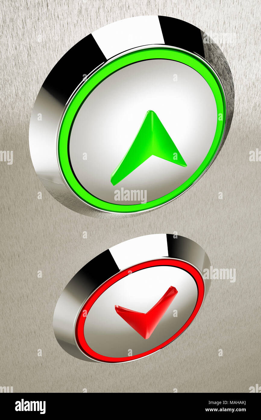 Elevator buttons illustration hi-res stock photography and images - Alamy
