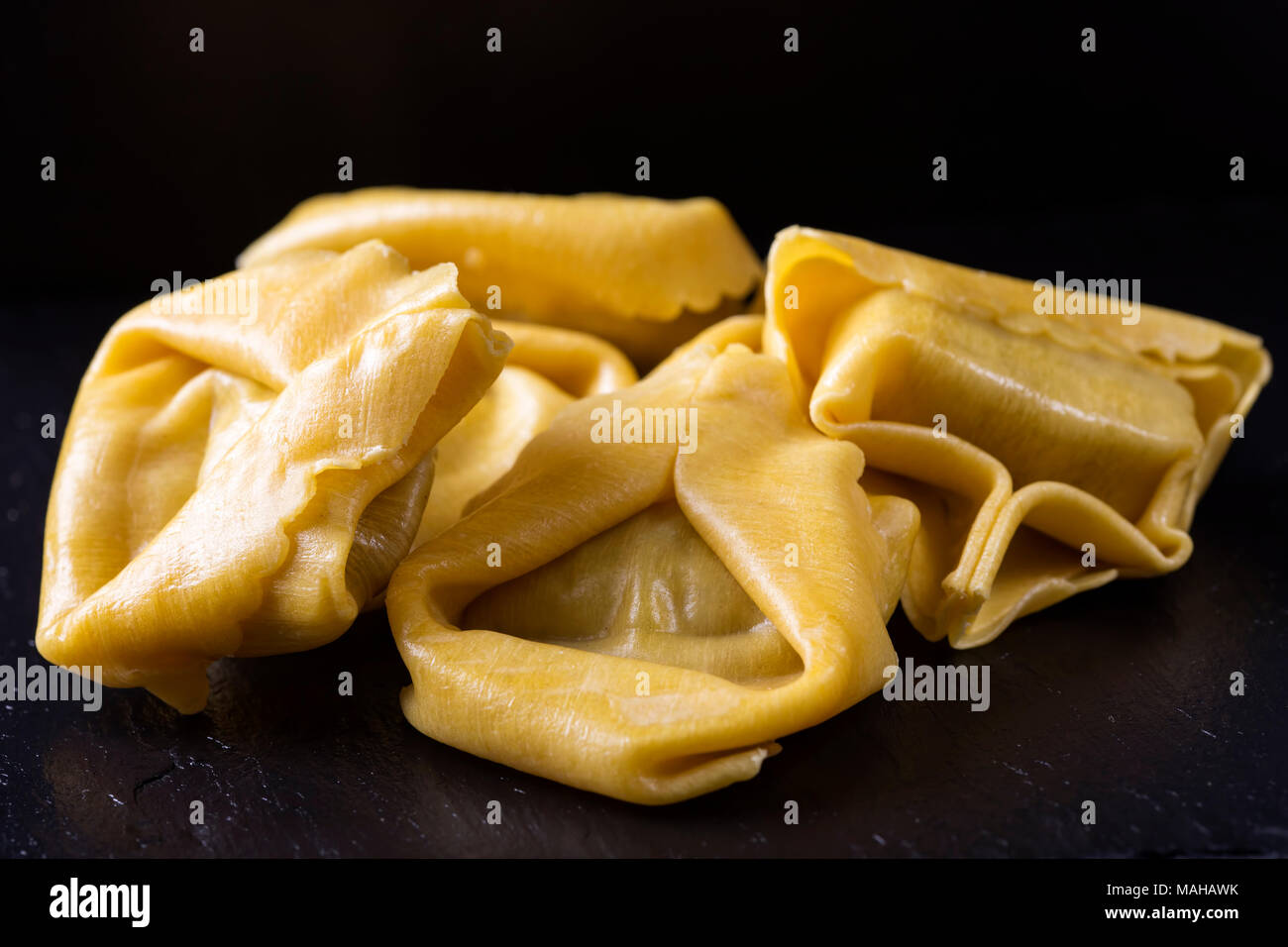 Ravioli stuffed with meat hi-res stock photography and images - Alamy