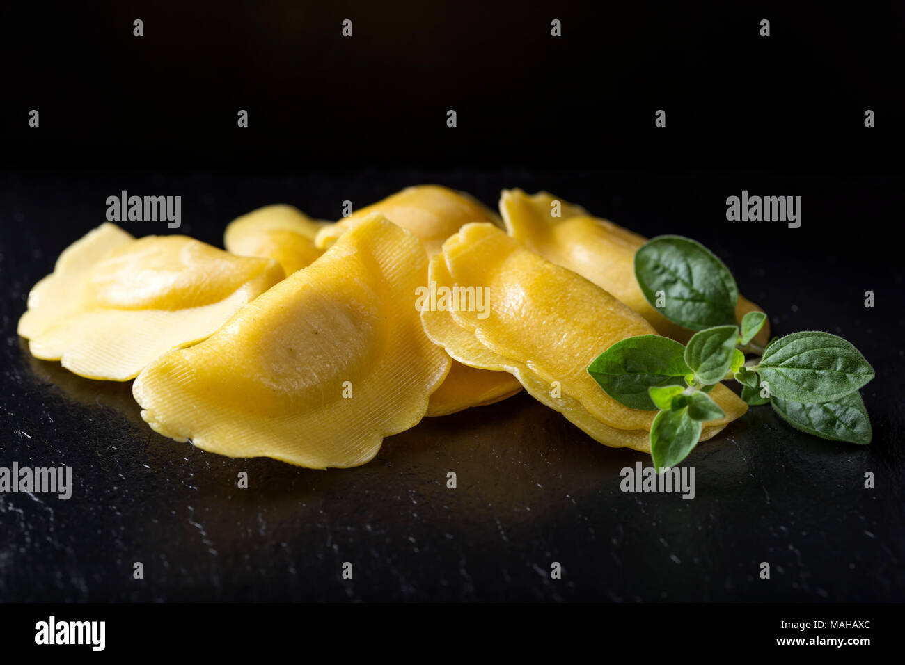 Ravioli stuffed with meat hi-res stock photography and images - Alamy