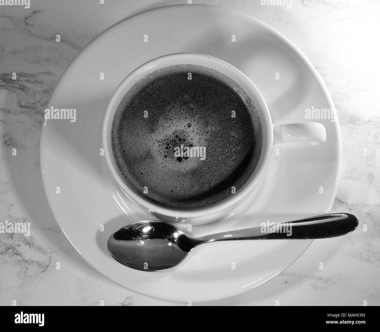 Frothy coffee Black and White Stock Photos & Images - Alamy