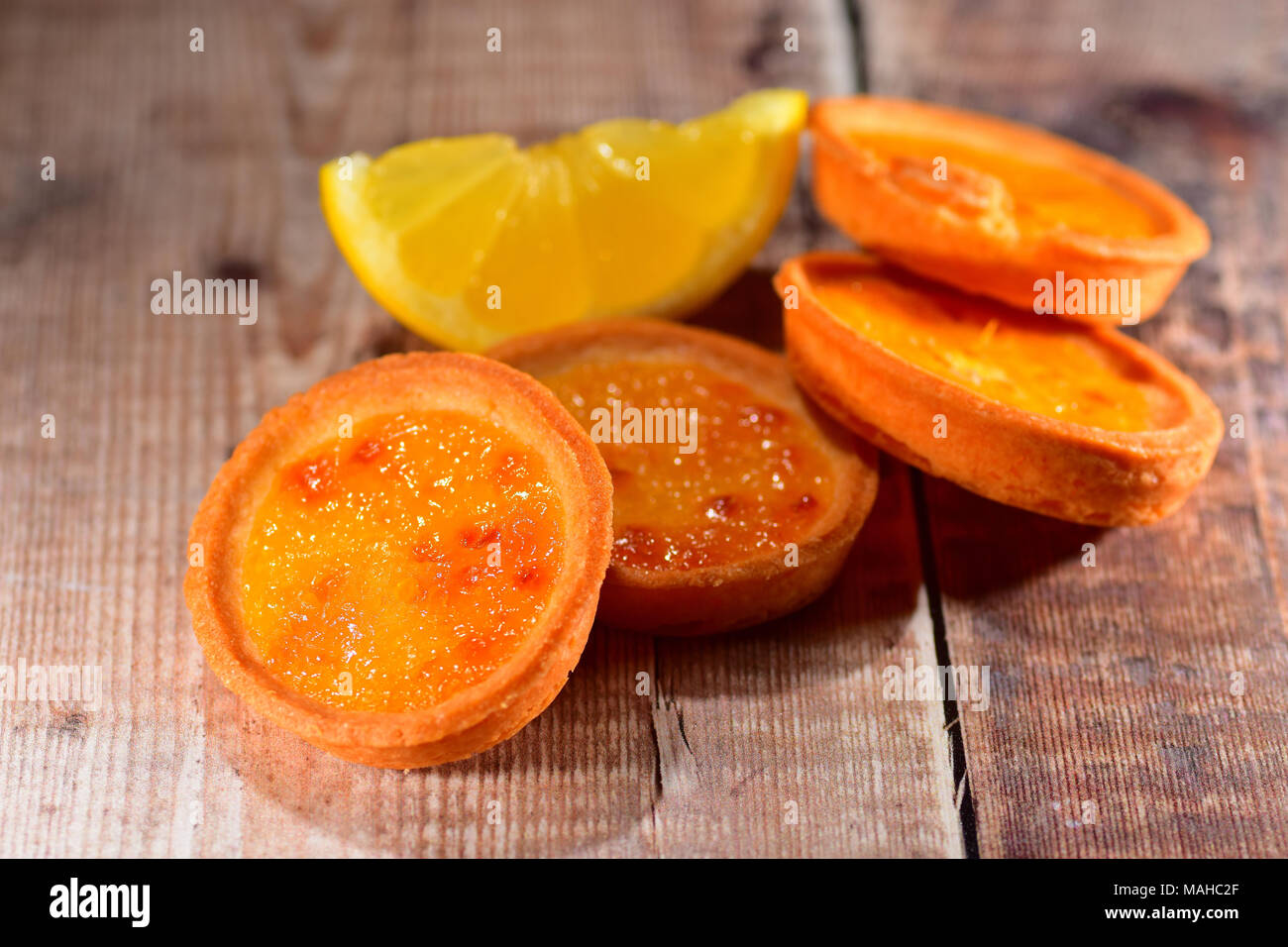 French petites tartlets Bonne Maman - lemon Stock Photo - Alamy