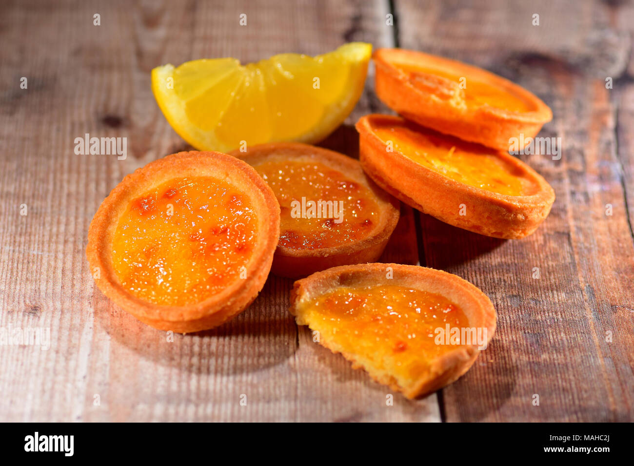 French petites tartlets Bonne Maman - lemon Stock Photo - Alamy