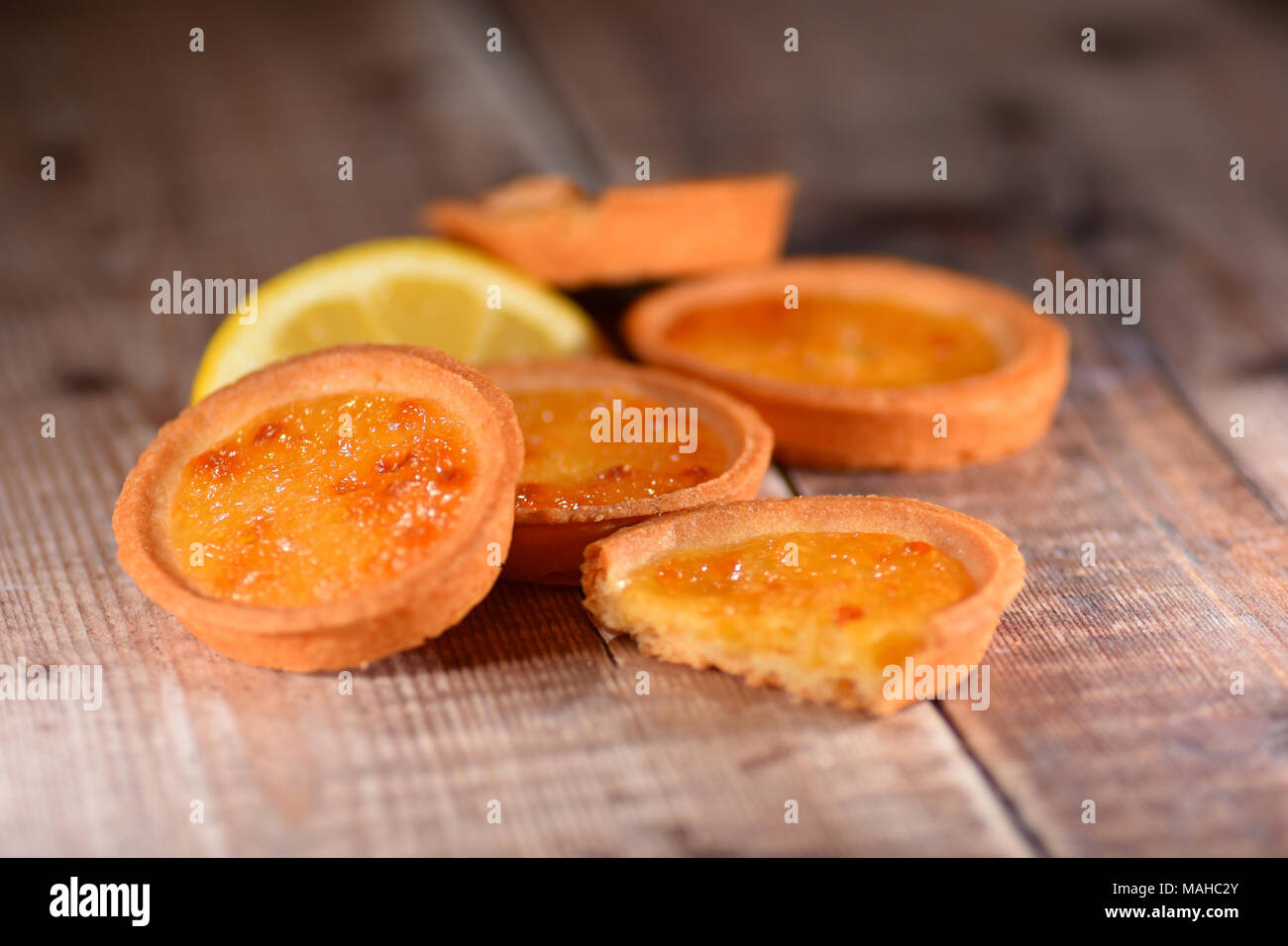 French petites tartlets Bonne Maman - lemon Stock Photo - Alamy