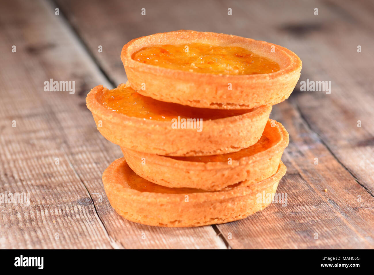 French petites tartlets Bonne Maman - lemon Stock Photo - Alamy