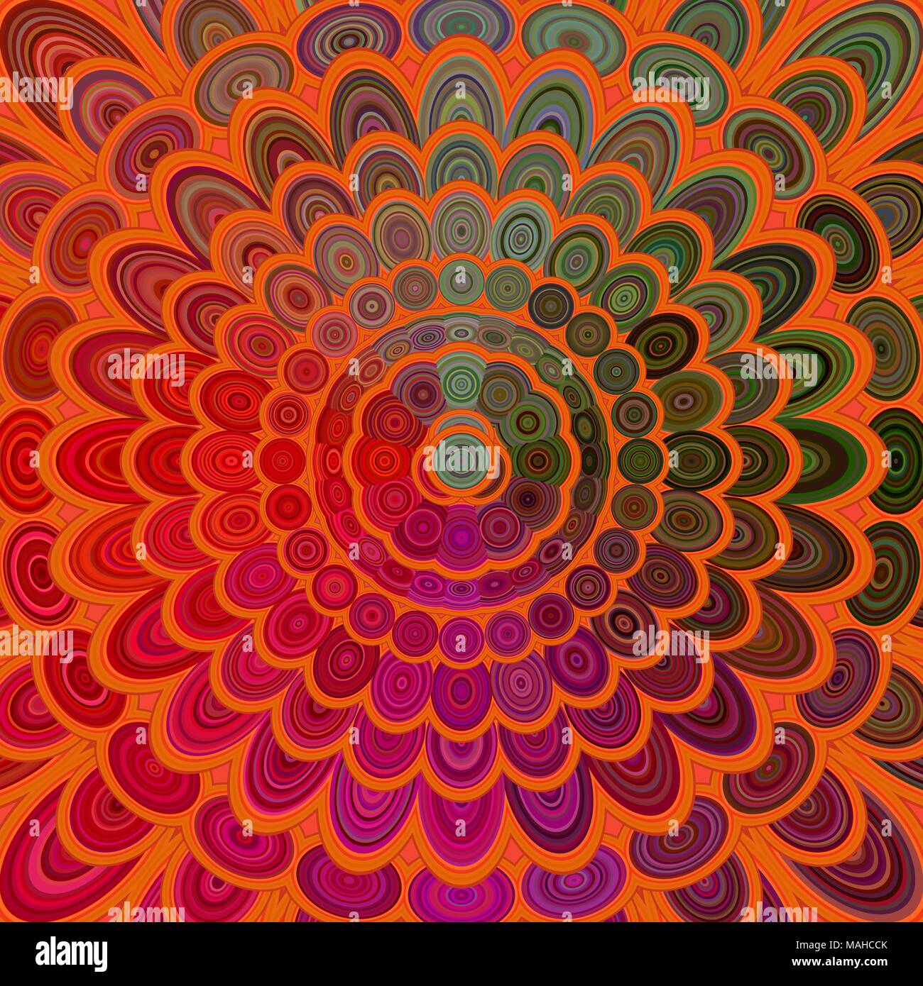 Abstract flower mandala background - vector graphic design Stock Vector ...