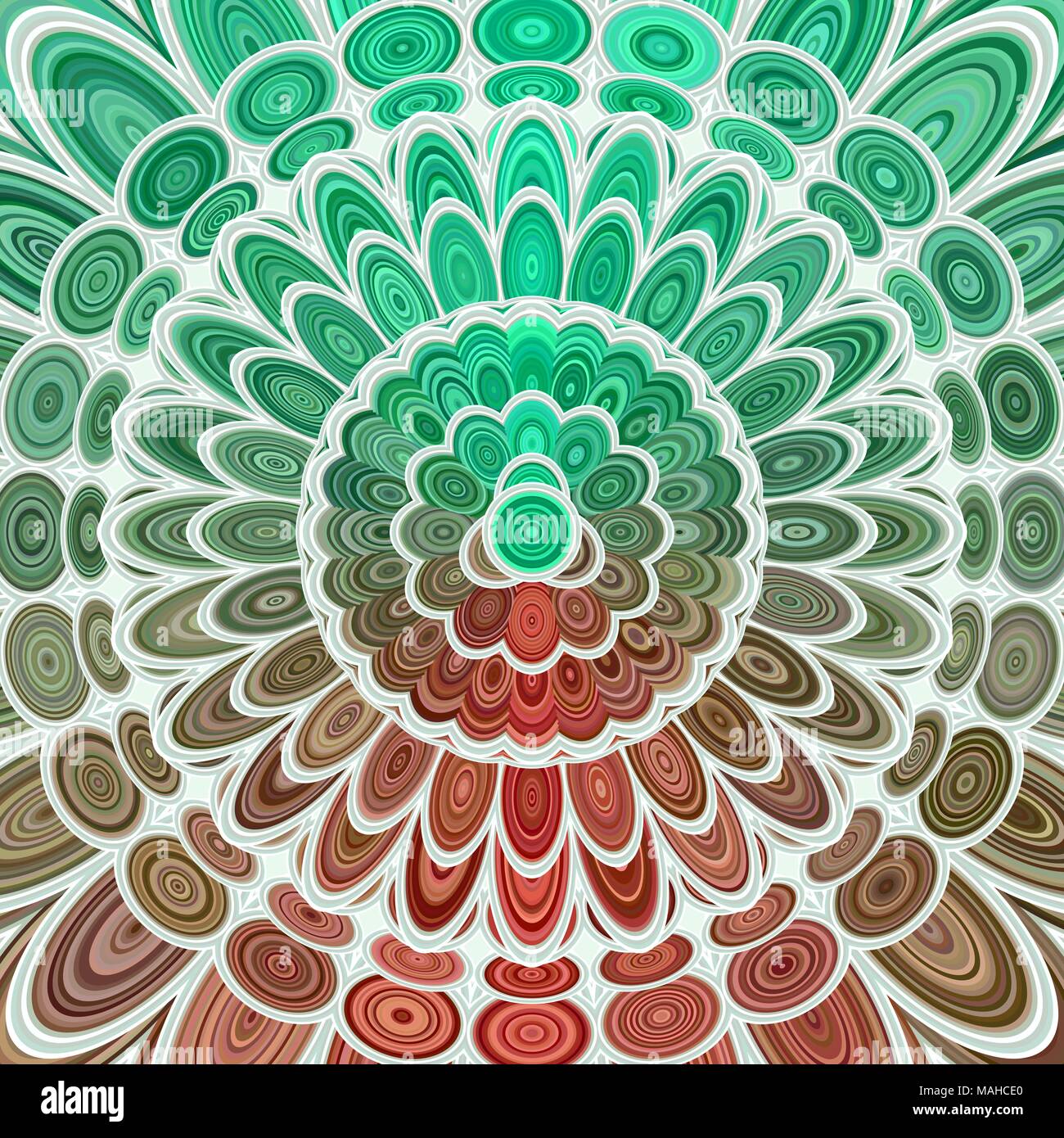 Colorful abstract flower mandala background - vector illustration Stock ...