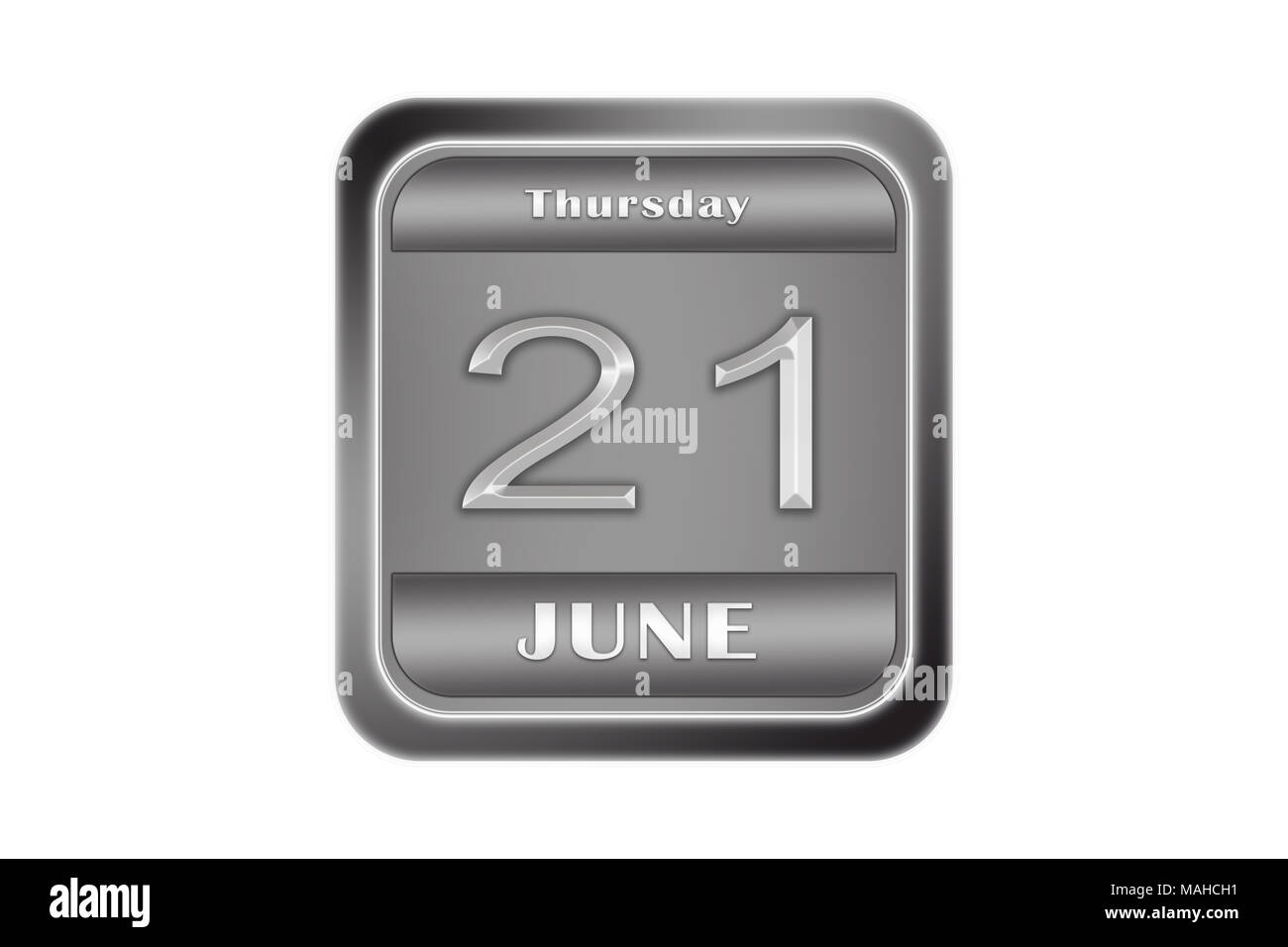 June 21 calendar hi-res stock photography and images - Alamy