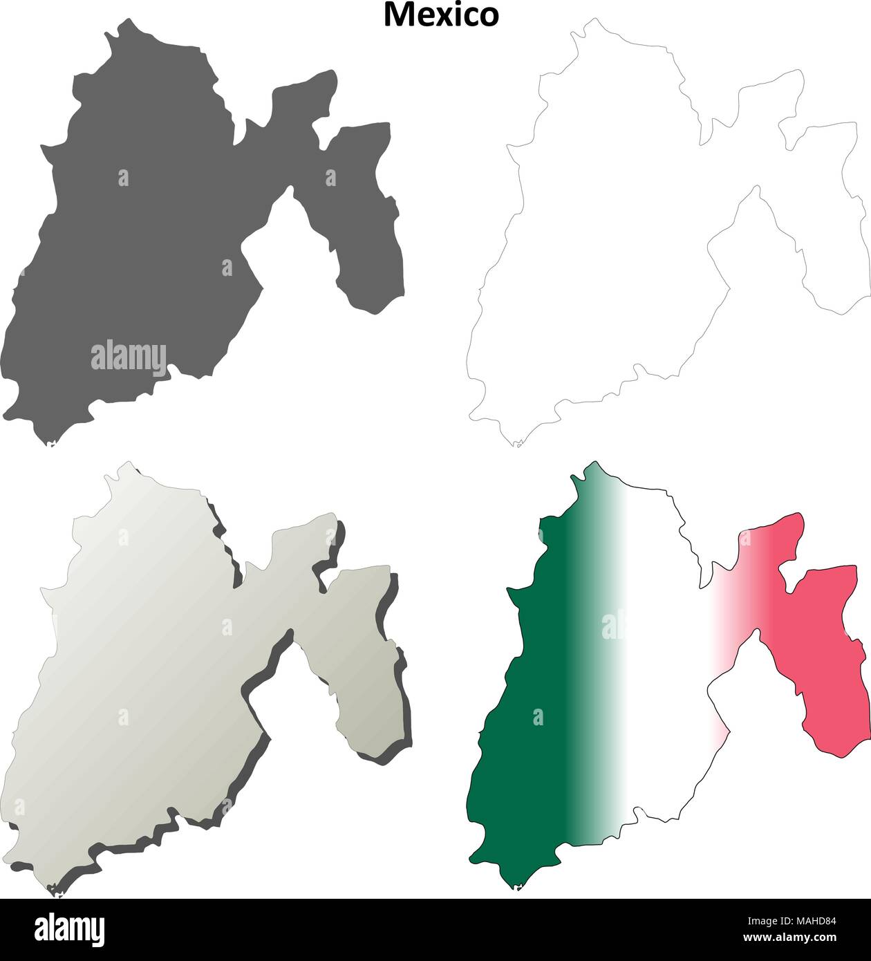 Mexico map background Stock Vector Images - Alamy