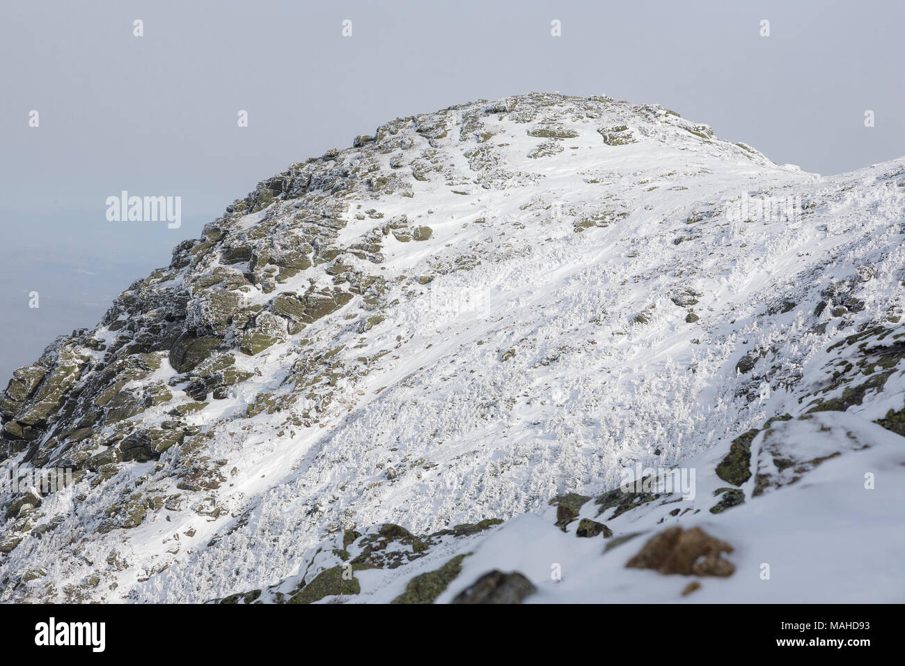 North Lafayette Mountain from Greenleaf Trail in the White Mountains ...