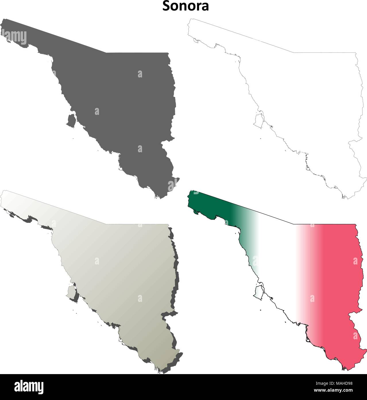 Sonora mexico border Stock Vector Images - Alamy