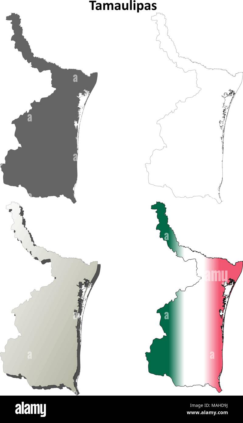 Tamaulipas outline hi-res stock photography and images - Alamy