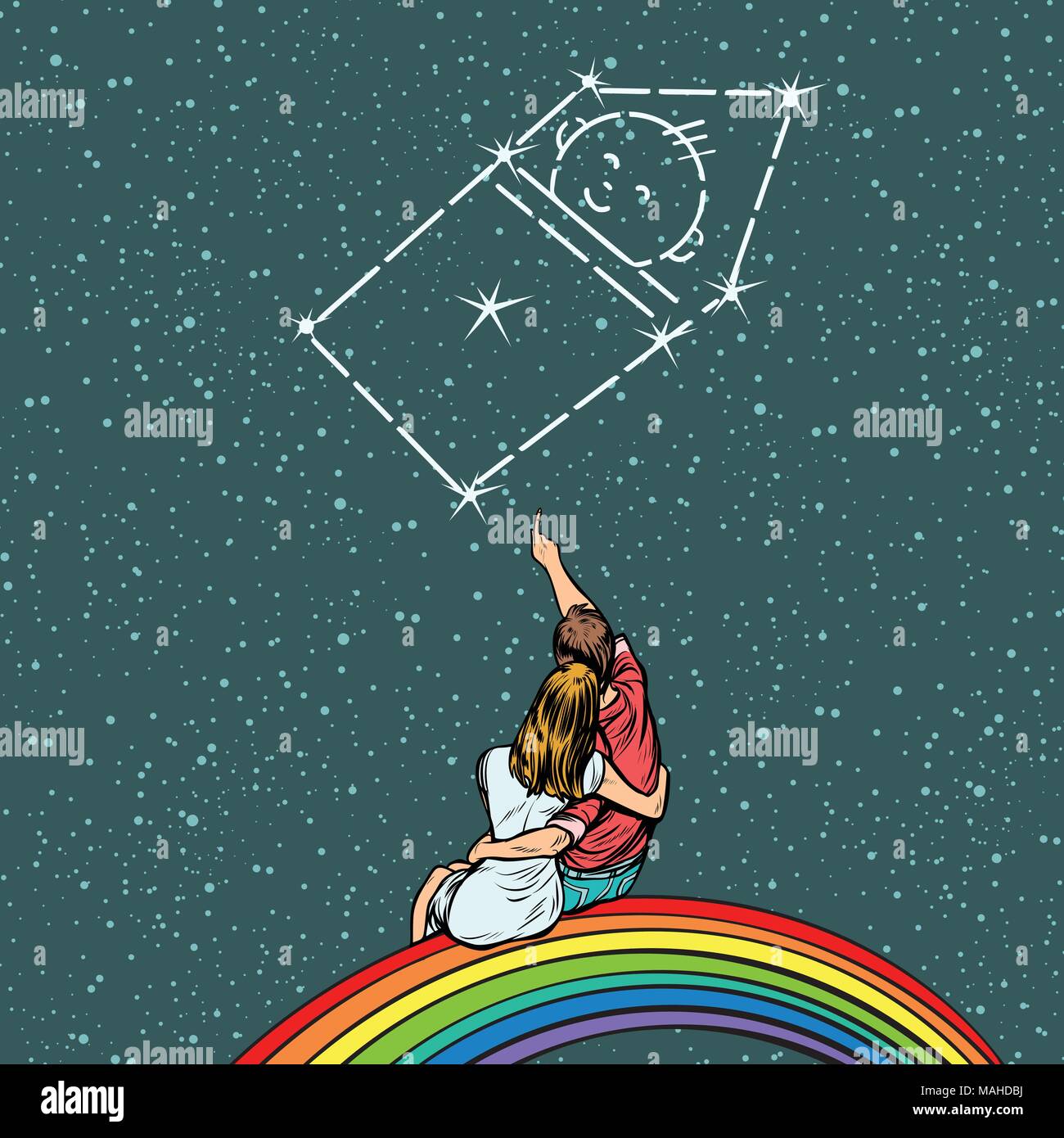 Couple wife sleep not bed Stock Vector Images - Alamy