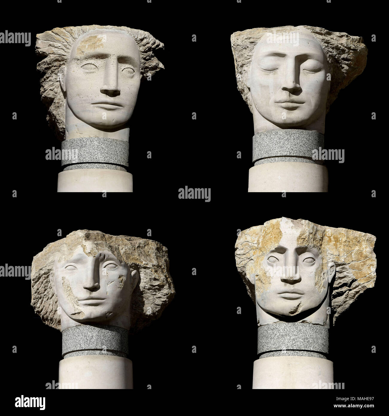 Stone Angels by Emily Young (1951 -) Emily Young's sculptures of ...