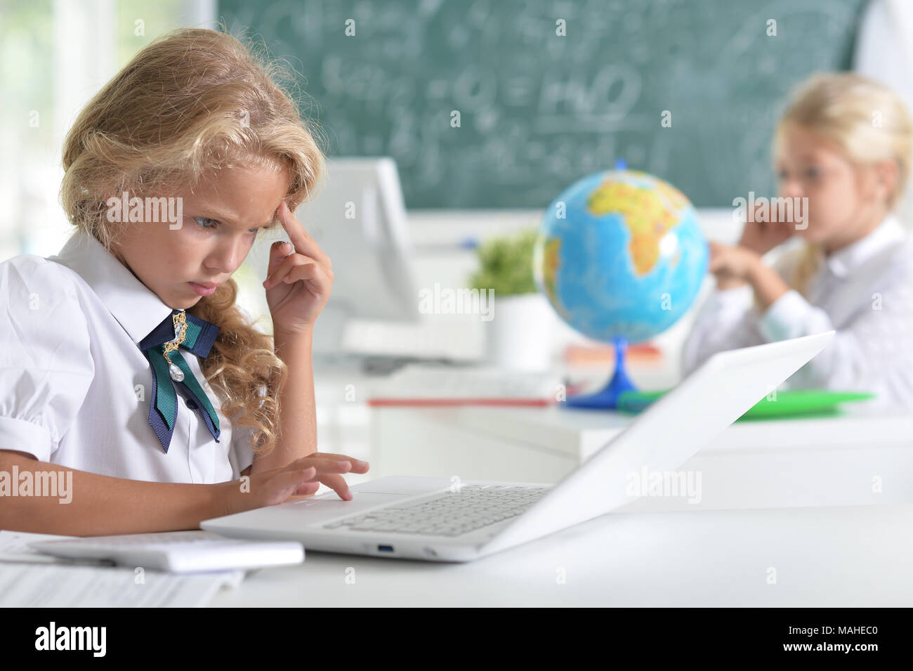 beautiful little girls at class Stock Photo - Alamy