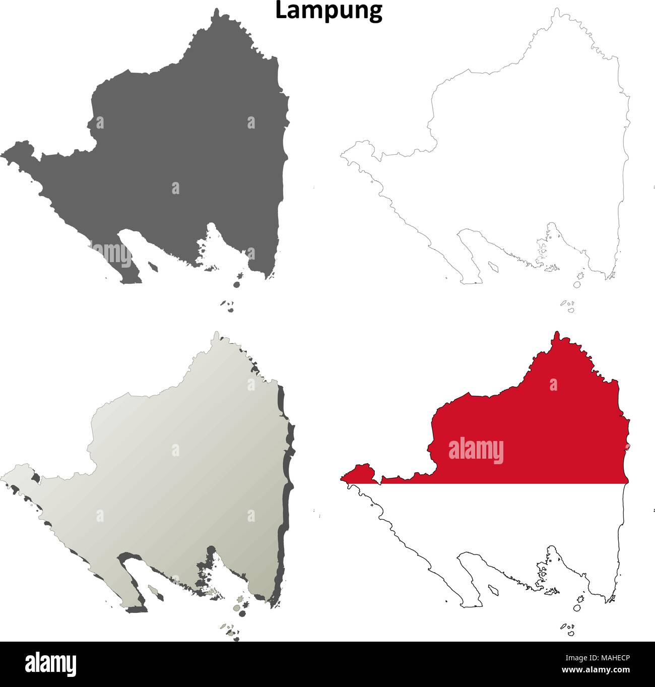 Map of lampung hi-res stock photography and images - Alamy