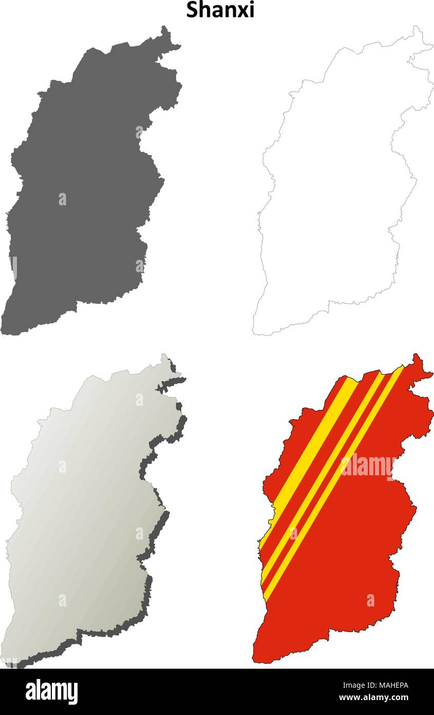 Shanxi map Stock Vector Images - Alamy