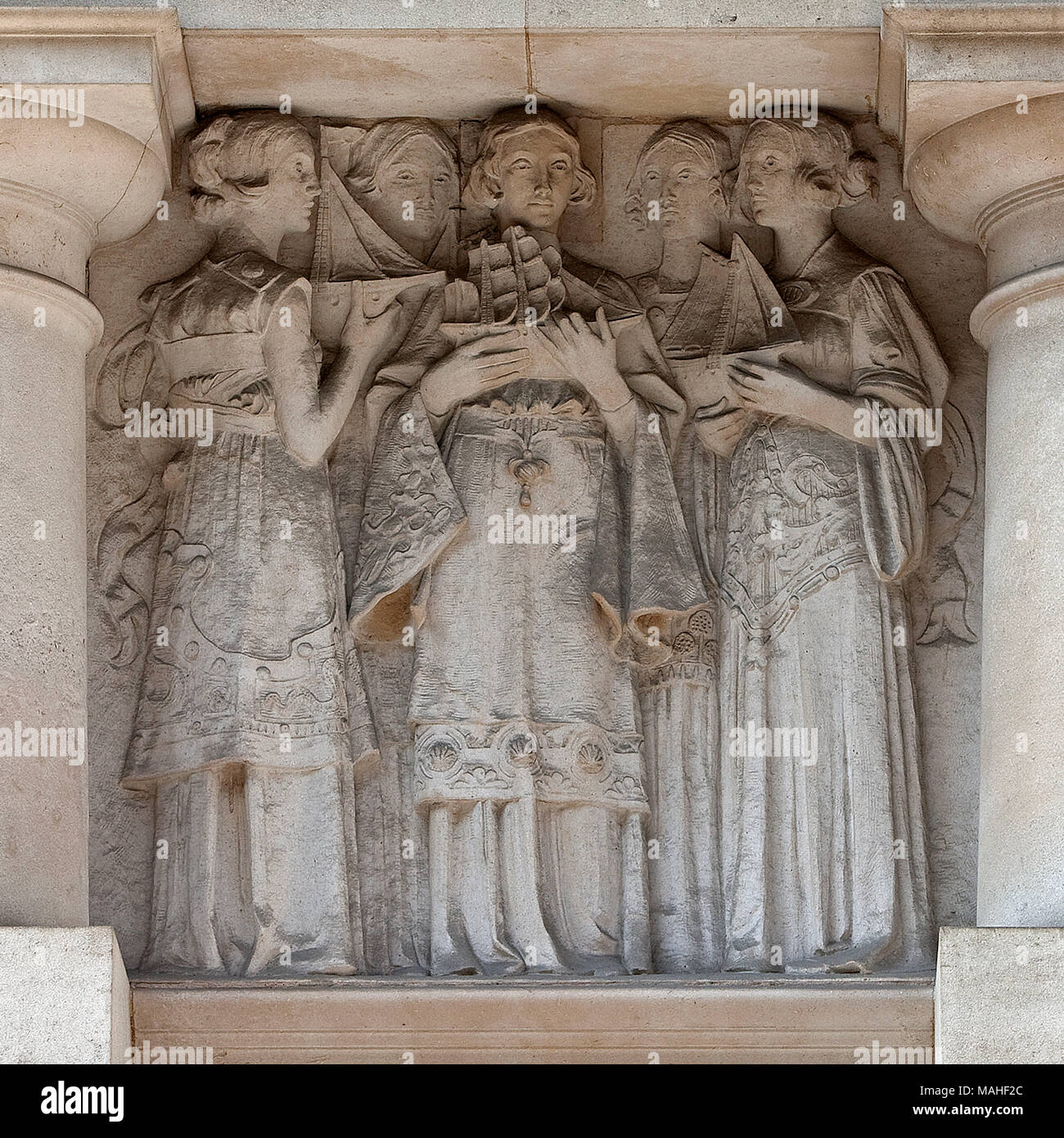 Detail of Lloyd's Register by George Frampton (1860 - 1928) Lloyd's ...