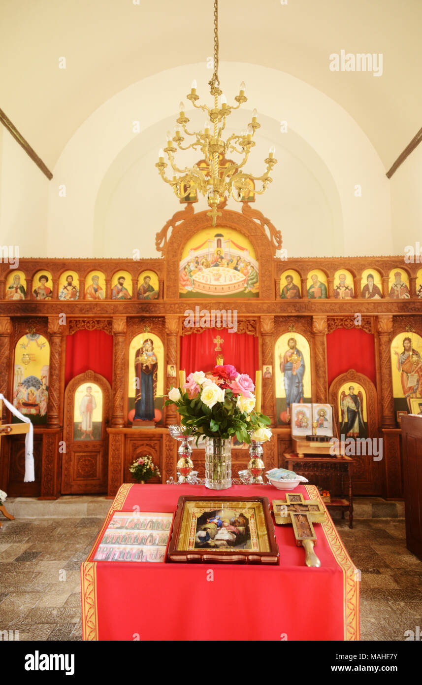 Ortodox monastery interior hi-res stock photography and images - Alamy