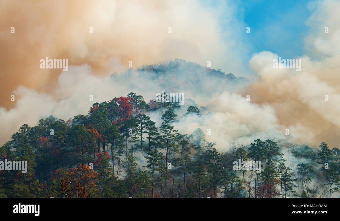 Smoke smoky flames hi-res stock photography and images - Alamy
