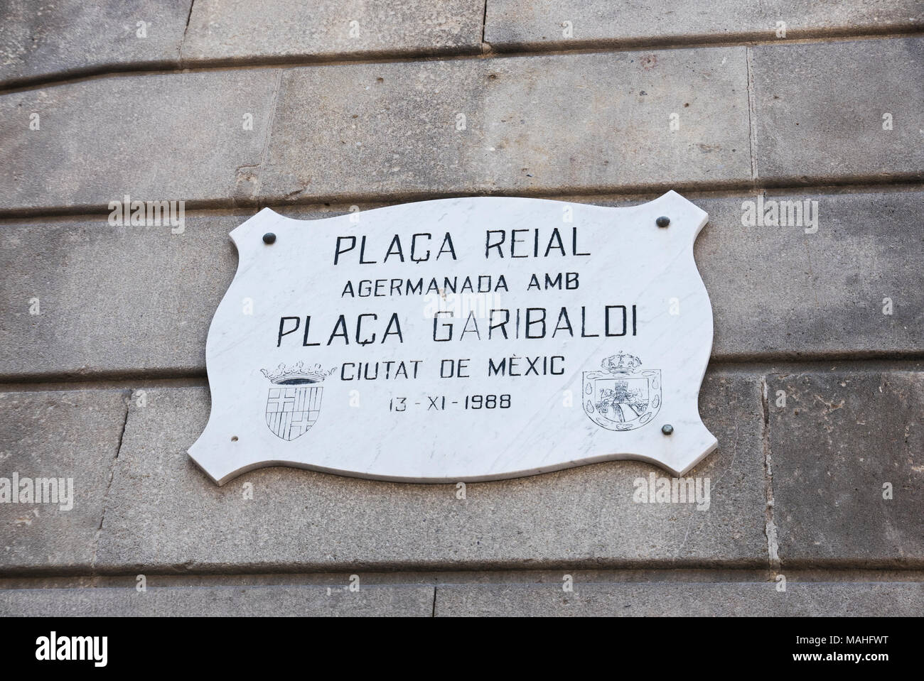 Placa reial road sign hi-res stock photography and images - Alamy