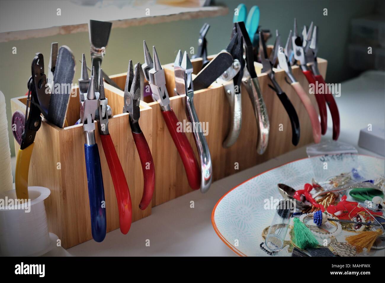 A Selection of Tools Used In Jewellery Making Stock Photo - Alamy