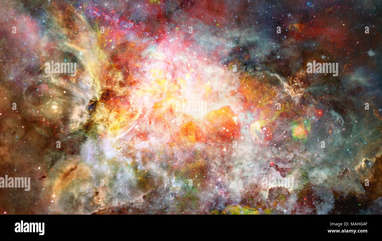 Small part of an infinite star field of space in the Universe. Elements ...