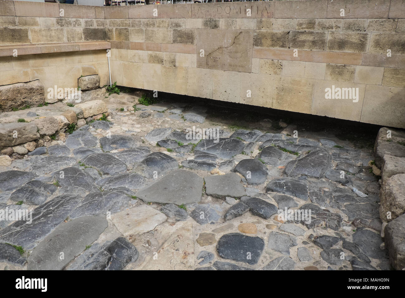 Narbonne domitia roman road hi-res stock photography and images - Alamy