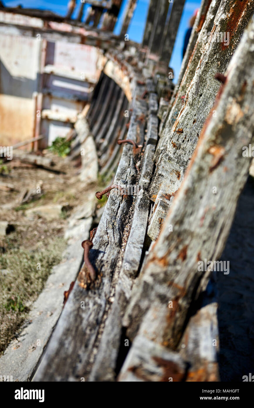 Broken wooden ship hi-res stock photography and images - Alamy