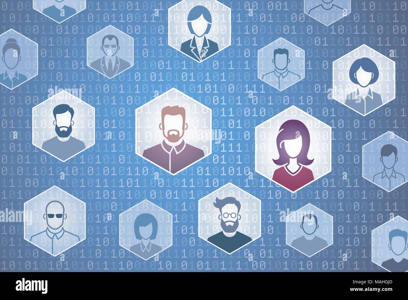 Colleague network Stock Vector Images - Alamy