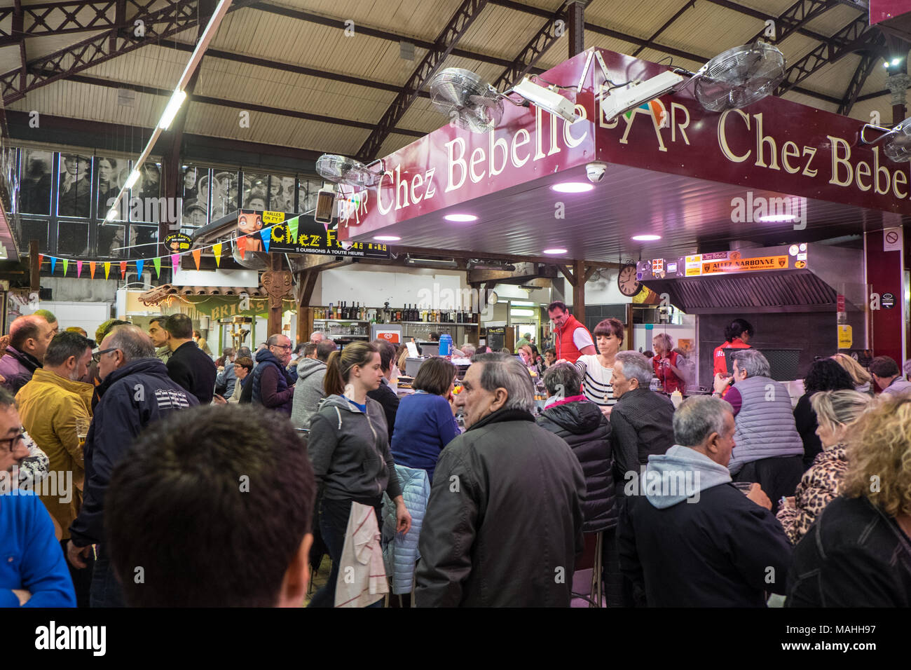 French food market les halles hi-res stock photography and images - Alamy