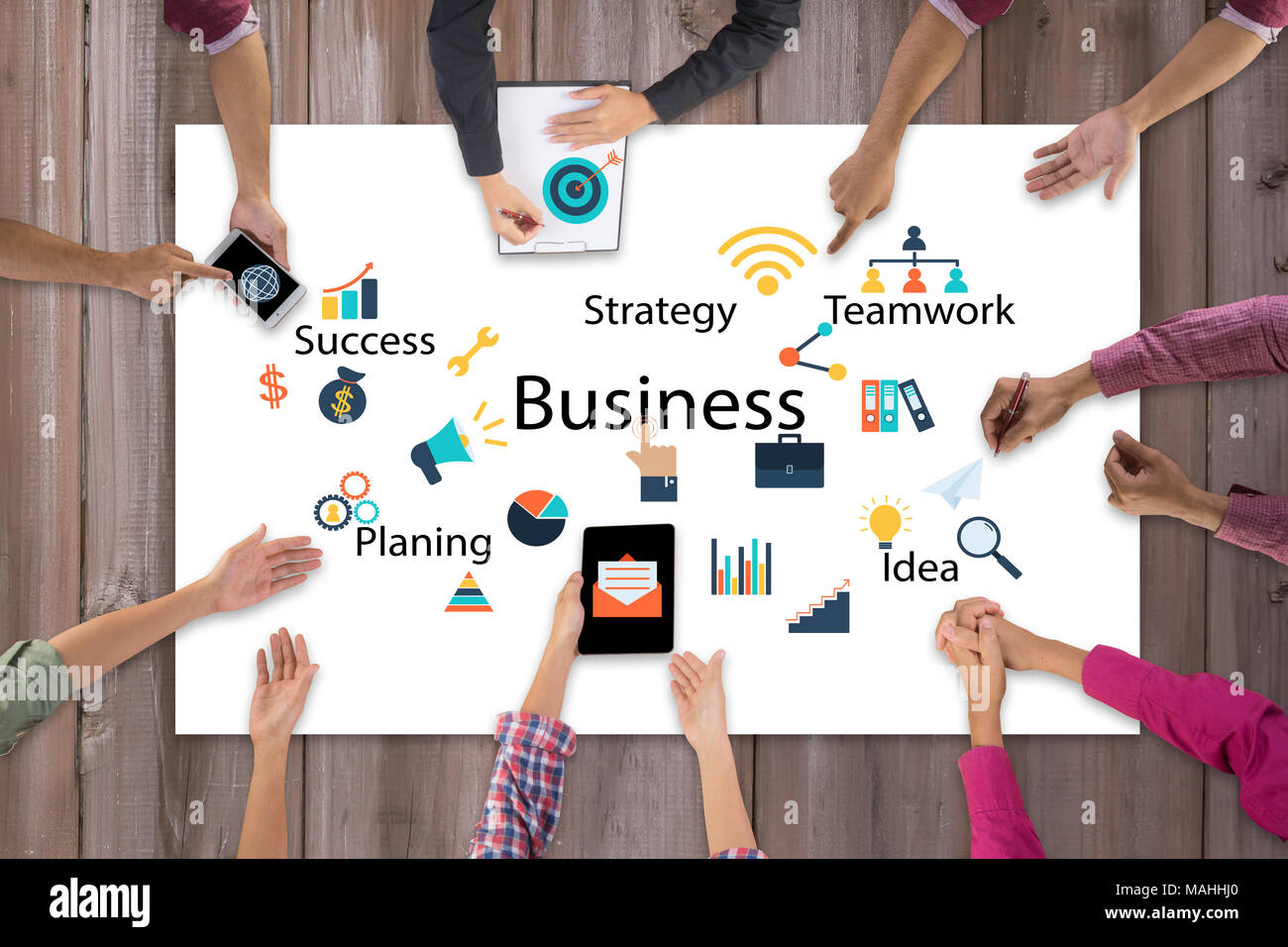 Business Team Huddle