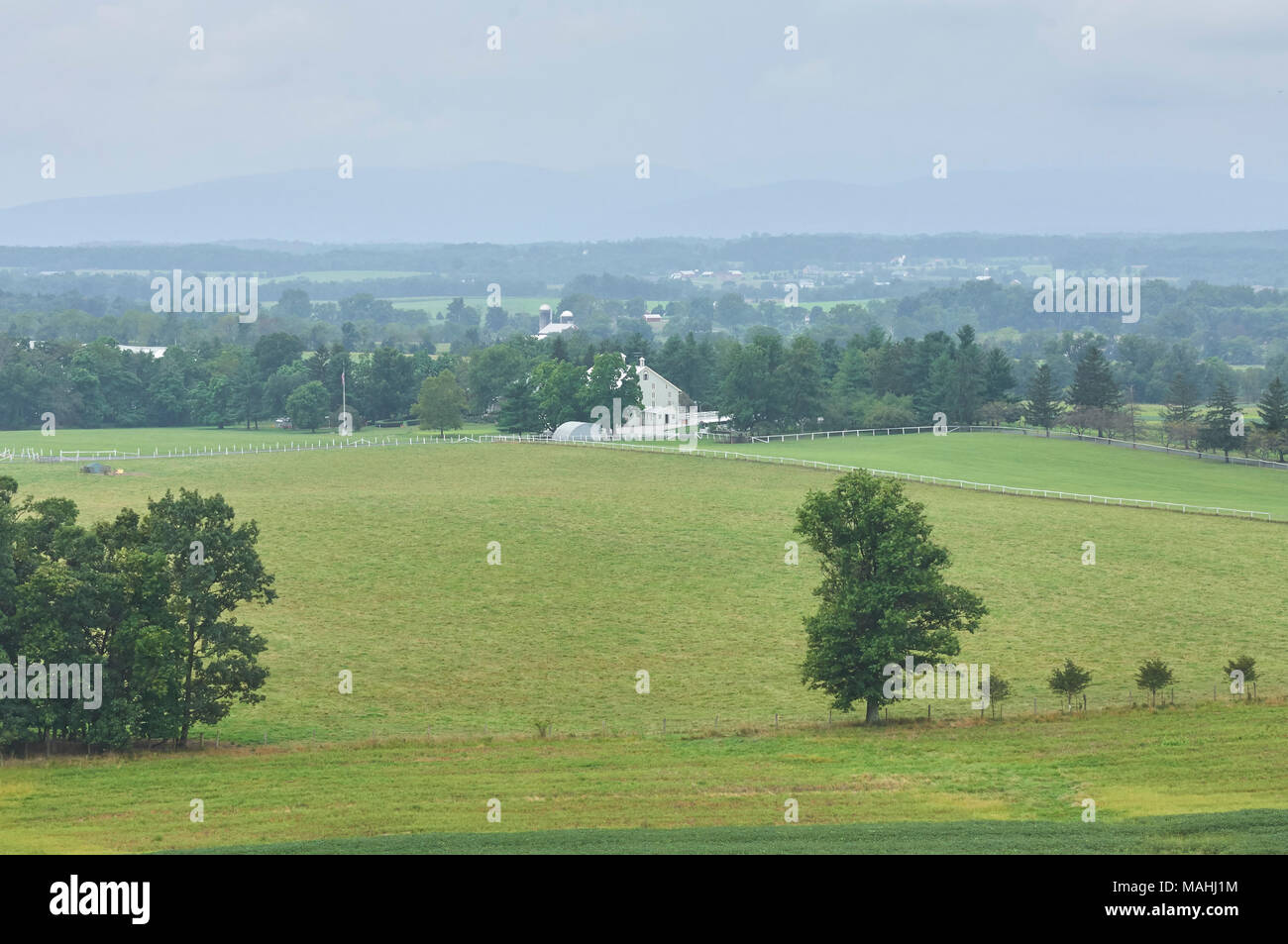Gettysburg Battlefield from American Civil War. farmland,pasture,barn ...