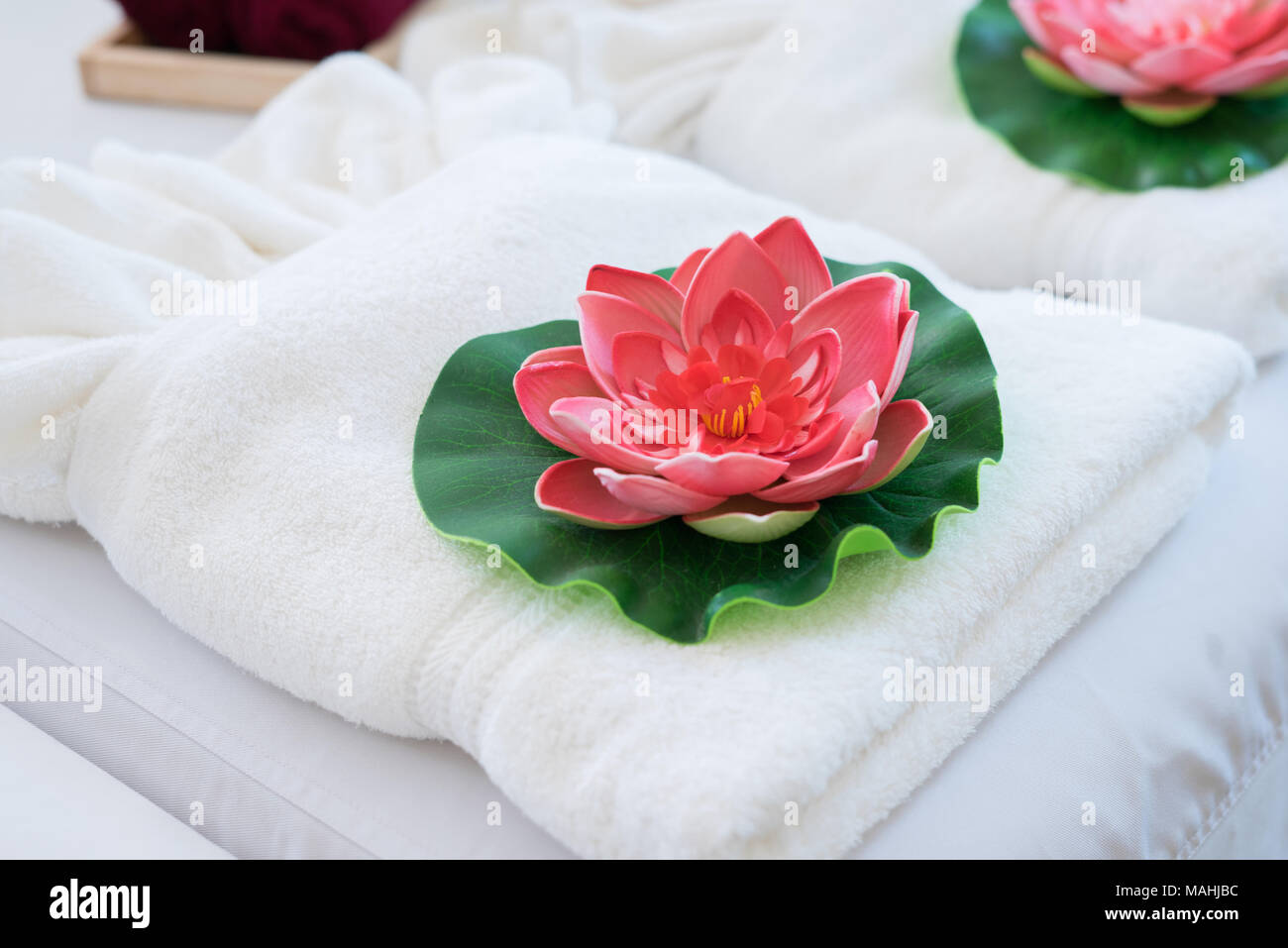spa treatment with lotus Stock Photo - Alamy
