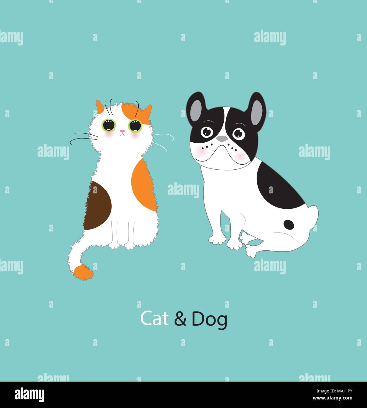 Funny happy cartoon family Stock Vector Images - Alamy