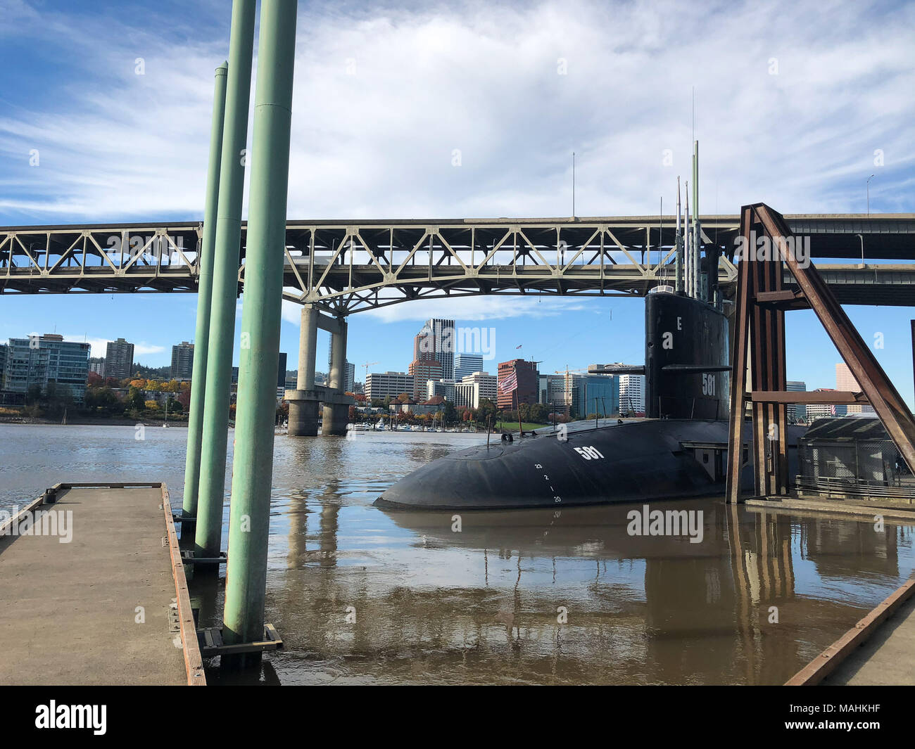 Submarine Docks Portland Oregon Stock Photo - Alamy