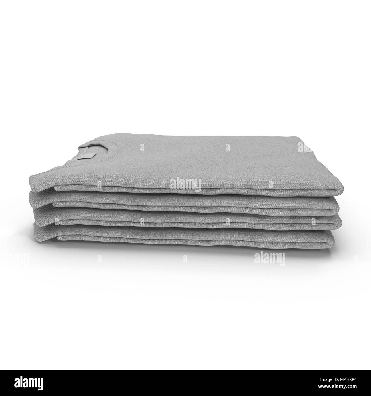 Folded shirts white background Black and White Stock Photos & Images ...