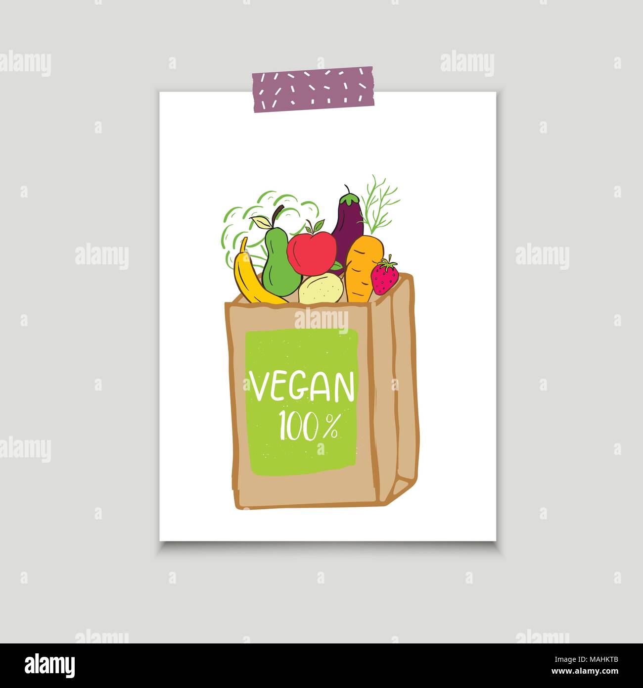 Vector poster, eco badge or tag, bio green logo. Vegan sign for cafe ...